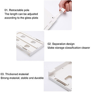 Yuehuamech Refrigerator Drink Storage Shelf Soda Can Organizer Rack Fridge Beverage Hanging Holder Can Dispenser Holder Fridge Storage Sliding Rack for Cupboard Fridge