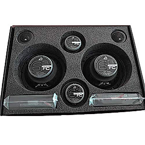 Massive Audio FC6.3 – 6 Inch / 6.5 Inch 3-Way, 150w/300 Watts Max, 6.5 Inch Mid-Bass, 3 Inch Mid-Range, 25mm Tweeter, 4 Ohm, 12db X-Over, Component Kit Speakers. Pair