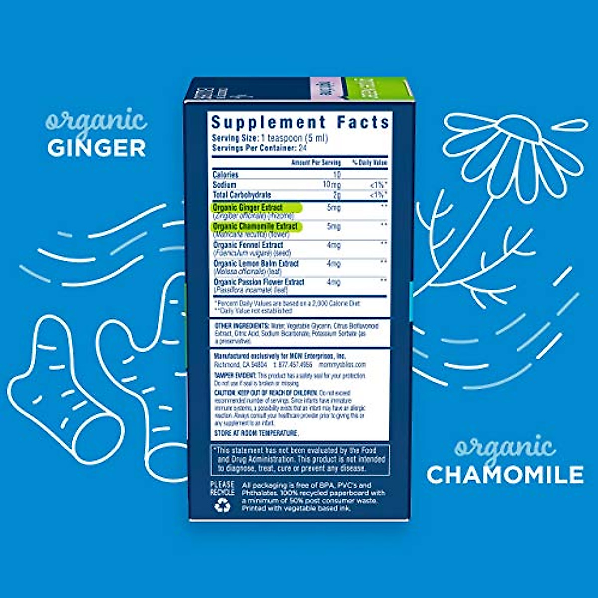 Mommy's Bliss - Gripe Water Night Time - 4 FL OZ Bottle