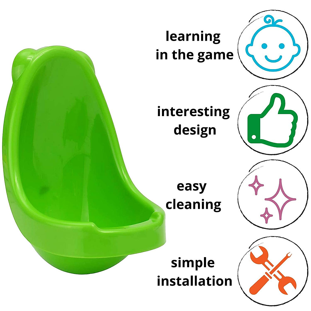 Travel Supplies - Children Toddler Standing Potty Toilet Urinal Baby Bathroom Hanging Pee Trainer - Dangling Infant Suspended Child Pendant Babe Supported Sister Suspension Cocker - 1PCs