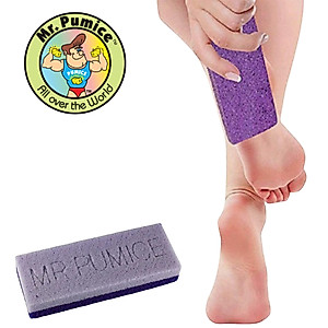 Mr. Pumice Ultimate PUMI Bar, 2-in-1 Callus Remover, Pedicure Stone & Ped File Scrubber for Smooth Feet and Heels, Dual-Grit (Medium + Coarse), 1 Pack
