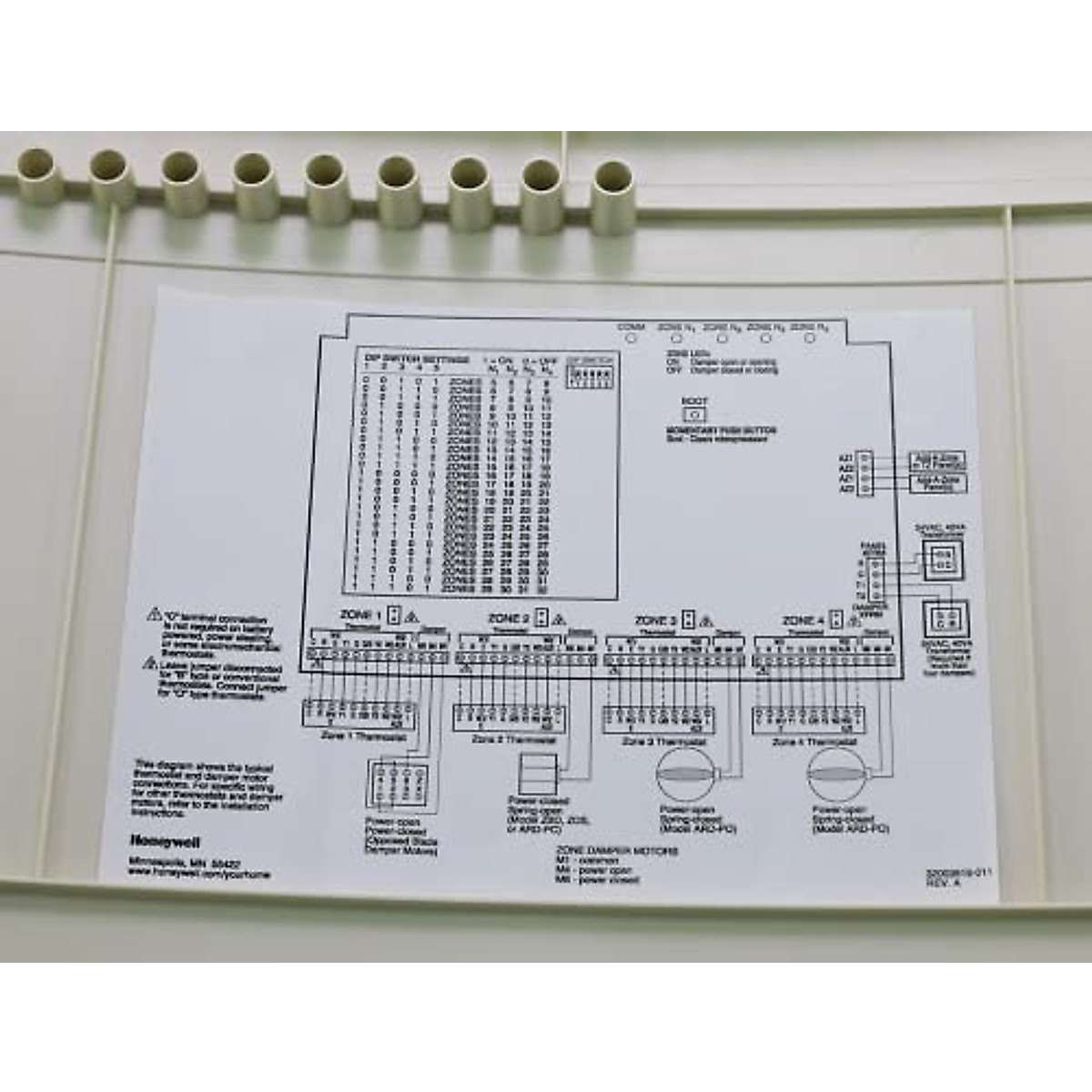 Honeywell TAZ-4 TotalZONE Add-A-Zone Control Panel