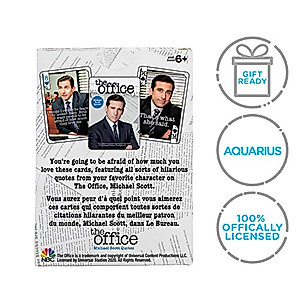 AQUARIUS The Office Michael Quotes Playing Cards - Michael Themed Deck of Cards for Your Favorite Card Games - Officially Licensed The Office Merchandise & Collectibles