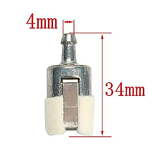 BQBS 16Pcs 8-Feet Fuel Line 530095646 Fuel Filter Primer Bulb for 2-Stroke Echo Poulan Weed Eater Craftman Hus Ryobi Homelite Chainsaw String Trimmer Leaf Blower