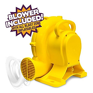 Blast Zone Hydro Rush - Inflatable Water Park with Blower - Curved Slide - Splash Area - Water Cannon - Climbing Wall