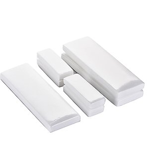Non Woven Wax Strips 250 Pieces, Body and Facial Wax Strips for Hair Removal (Does Not Contain Wax) , Large 2.8“ x 7.9“ and Small 1.5” x 3.9“ Waxing Strips