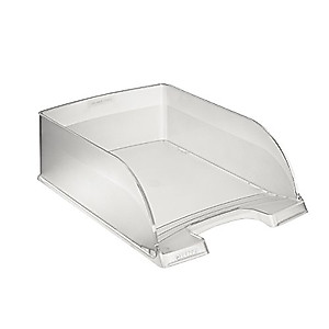Leitz A4 Letter Tray, Jumbo, Clear, Plus Range, 52330003