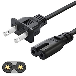 Chanzon 6ft PS5 Original Cord I-Sheng PS4 PS3 Xbox One S & X Power Cord Hp Officejet Envy Canon Printer Series X/S Consoles 2 Prong 1-15P IEC320 C7 Plug 7A 125V Universal Figure 8 Cable (UL Listed)