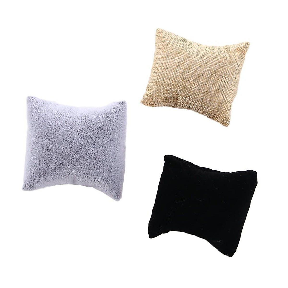 Bracelet Pillow Display,Watch Display Pillow Velvet Watch Pillow Bracelet Jewelry Displays Pillow,for Jewelry Displays(Small,Beige)