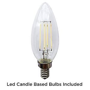 Carriage Traditional Outdoor Post Light Fixture LED Bronze 19" Clear Seedy Glass Decor Exterior House Porch Patio Outside Deck Garage Yard Garden Driveway Home Lawn Walkway - Franklin Iron Works