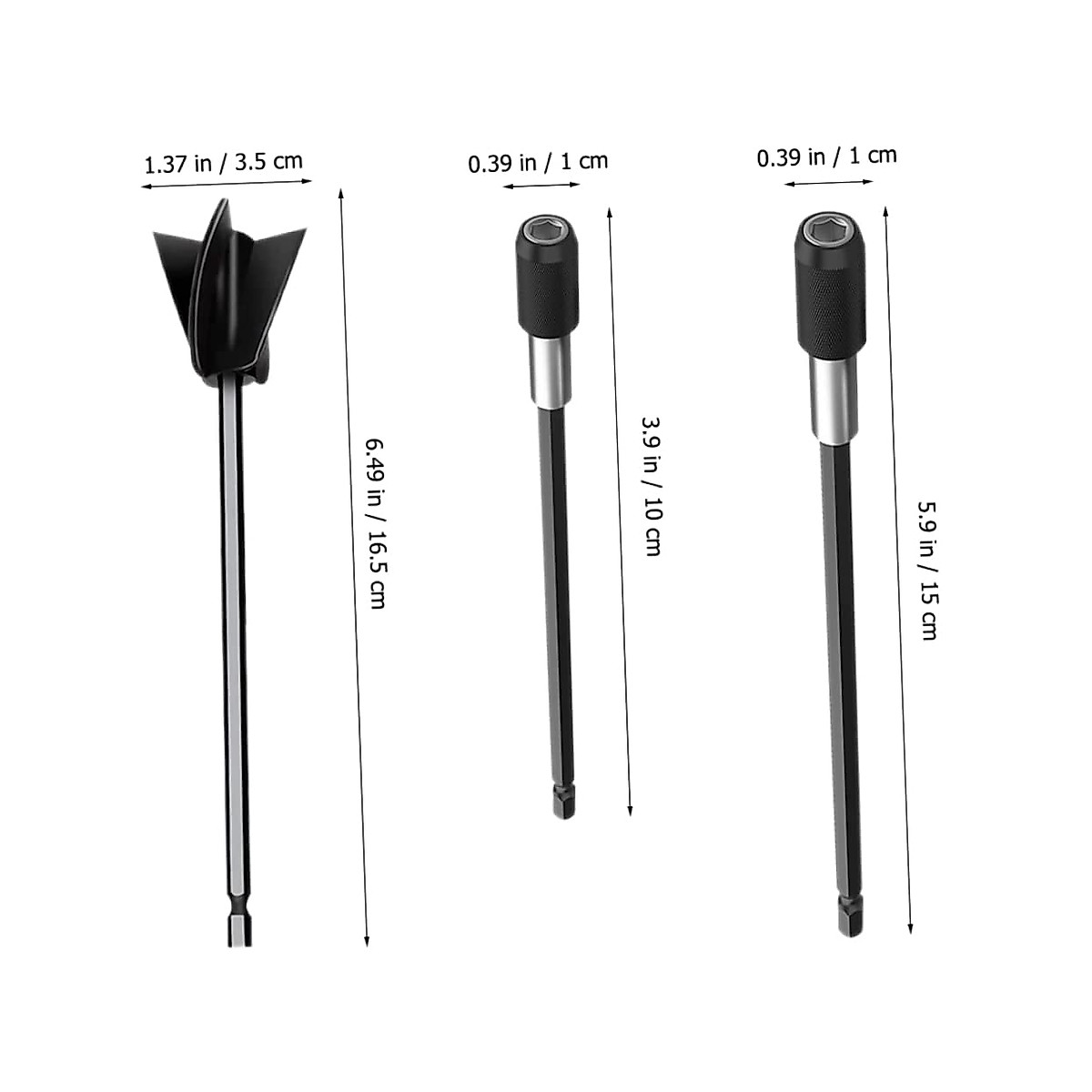 1 Set Epoxy Resin Mixer Drill Paint Mixer Paint Stirrer Resin Mixing Paddle for Drill Resin Stirrer Resin Mixer Paddles Epoxy Mixers Drill Resin Mixer Drill Epoxy Mixer Paddles