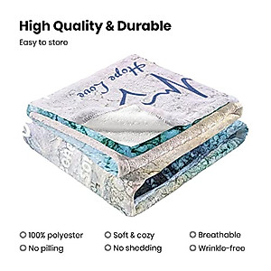 BZKIER Jesus Blanket Christian Gift for Women Men Inspirational Spiritual Message Faith Hope Love on Soft Throw Blanket Religious Blanket for Lover Best Friend