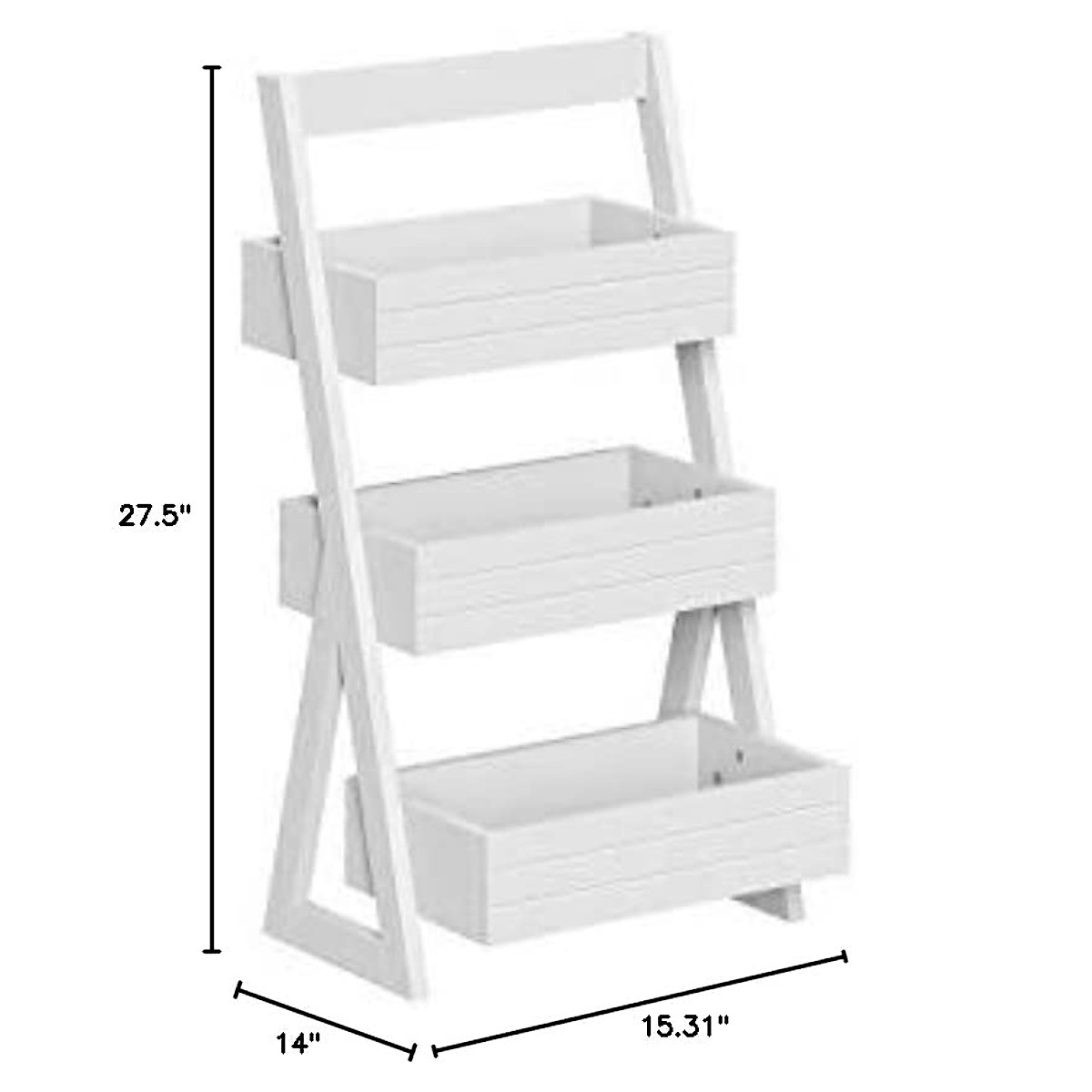 RiverRidge 3-Shelf Storage Caddy, White
