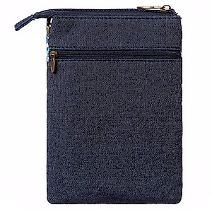 LassZone Small Crossbody Bag for Women Canvas Mobile Phone Purse Mini Shoulder Bags National Pattern Handbags Coin Pouch Wallet