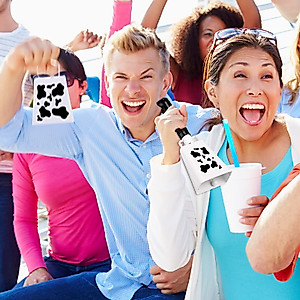 2 Pieces Cow Bell with Handle Noise Makers Cowbells for Sporting Events Football Games 8.6 Inch Hand Percussion Cheering Loud Call Bell Musical Instruments Call Bell Alarm for Parties(Lovely Style)