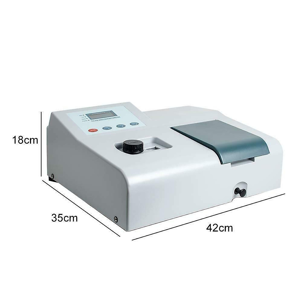 DONNGYZ Visible Spectrophotometer LDC Digital 721 Wavelength Range 350-1020nm Spectral Bandwidth 6nm Instruction Power Cord Glass Cuvette Wave Range Portable Digital Display Lab Analytical Equipment