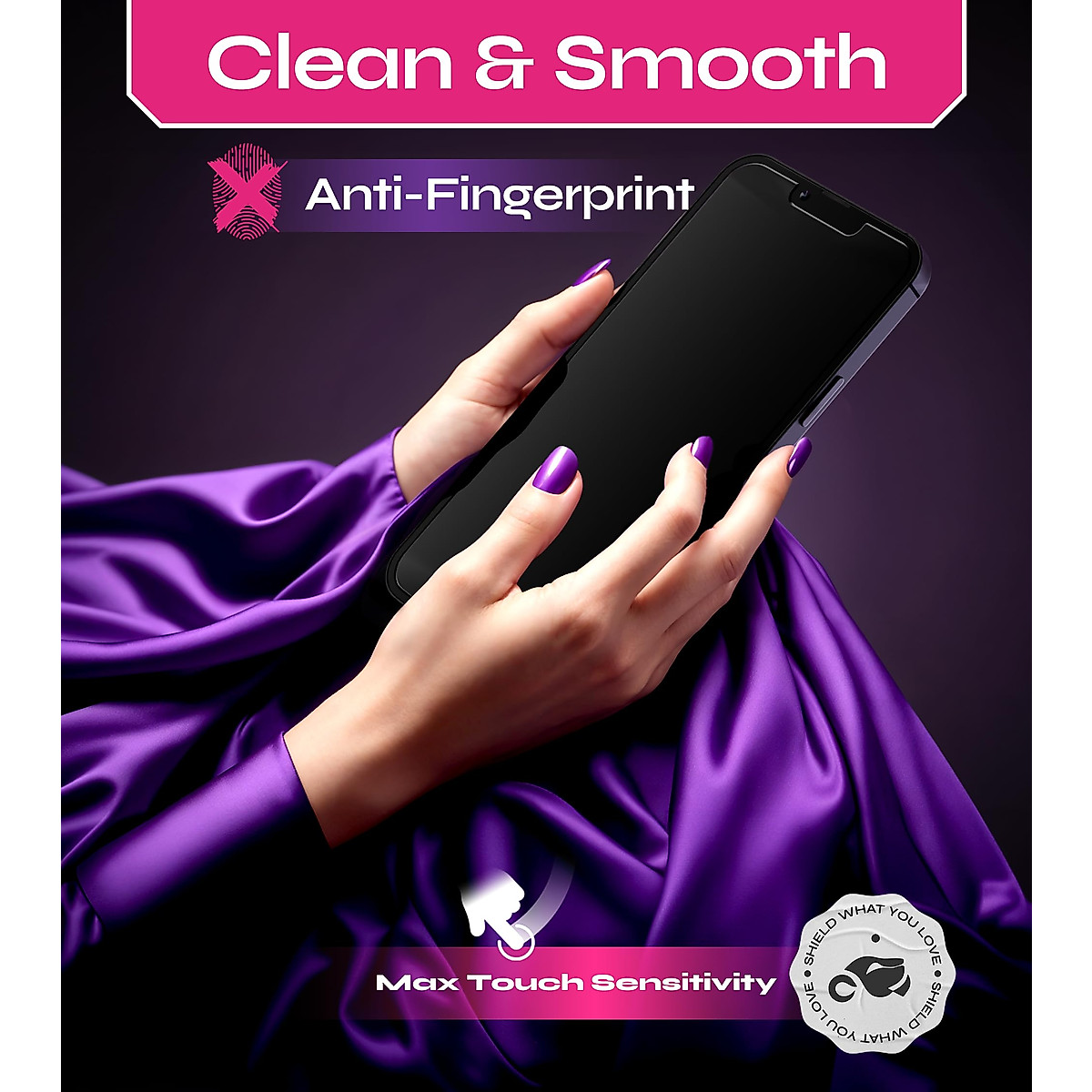 Defenslim Screen Protector compatible with iPhone 13 mini (2Pack), Easy Auto-Align Install Kit, 5.4" Tempered Glass, 9H Hardness, Ultra HD Clear, Case Friendly, EasyShield