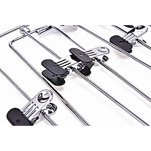 3 Quality Multi Pants Hangers, Space-Saving Multi-Bar Metal Pants Hangers, Stable with Non-Slip Foam Padding, Swivel Hook for 5 Jeans Each, Suit Pants, Scarves, Towels, Trousers (Skirt, 3)