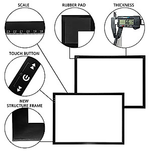 HSK A2 Artist tracing Light Box Copy Table,12V2A Adapter Power Dimmerable 5000 Lux Lock Button Artcraft Light Pad for Tatto Drawing, Sketching, Animation,Diamond Painting