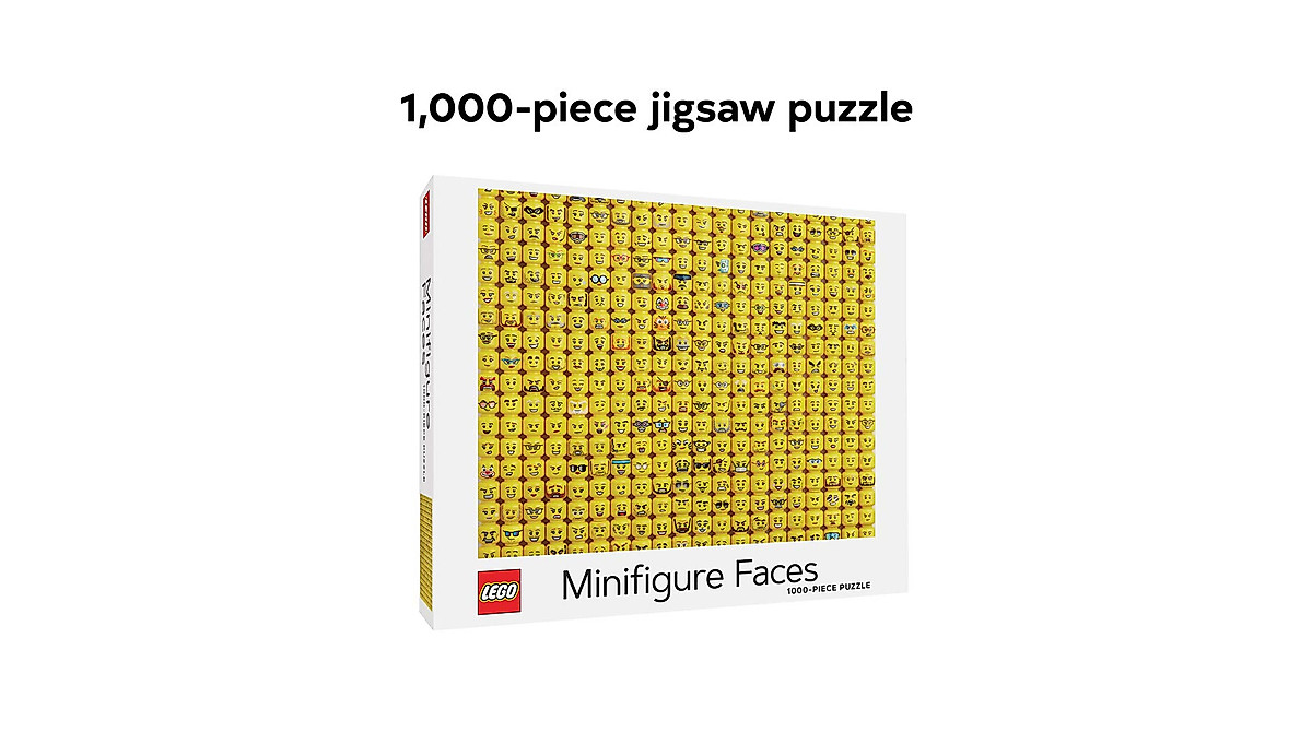 LEGO Minifigure Faces 1000-Piece Puzzle - Collect Iconic LEGO Expressions