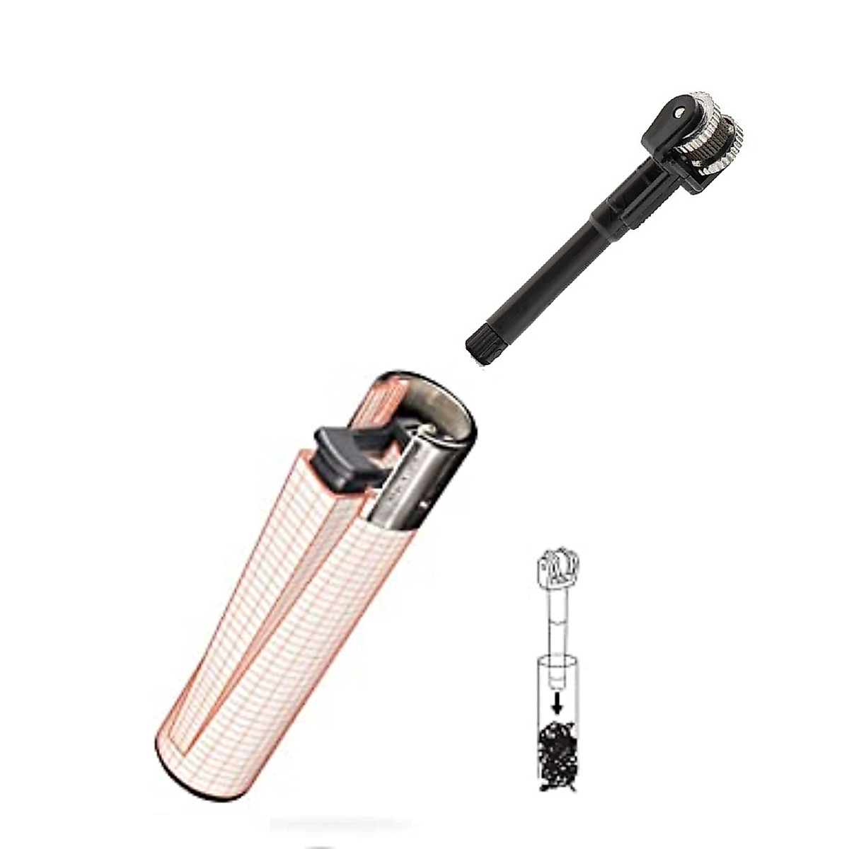 Replacement Wheel Flint Stone Barrel Lighter Mechanism Parts Compatible Clipper Lighter A Lot of 5