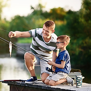 Fancyfams - Fishing Gifts For Dad - 20oz Stainless Steel Tumbler, Fathers Day Gift, Birthday, Dad Gifts From Daughter, Son, Dad Tumbler, 30th, 40th, 50th, 60th (Fisherman Dad)