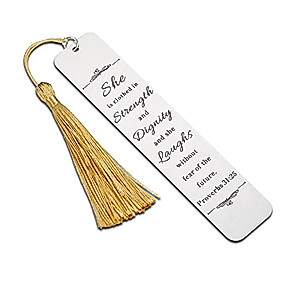 Stocking Stuffers for Teens Daughter Teenager Gifts for Girls Gift from Mother Bible Verse Bookmark with Tassel Inspirational Book Lover Gifts for Women Birthday Christmas Gifts for Friends Bestie