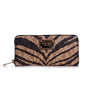 Michael Kors Travel Zip Continental Wallet in Dark Khaki