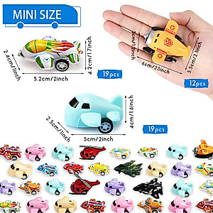 50 Pcs Small Plane Toys Mini Airplanes Treasure Box Toys for Classroom Pull Back Airplane Party Favors Fighter Jet Toy Helicopter Toys Plane Playset Figures for Birthday Day Gifts Goodie Bags Fillers