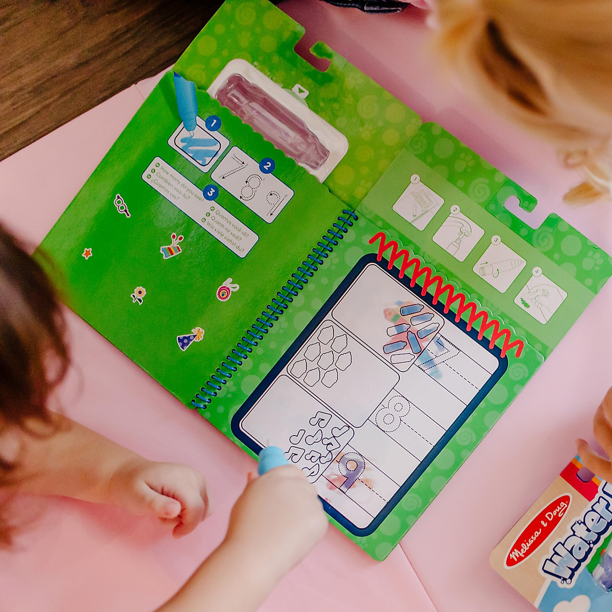 Melissa & Doug Blue’s Clues & You! Water Wow! 3-Pack – Alphabet, Counting, Shapes Water Reveal Travel Activity Pads