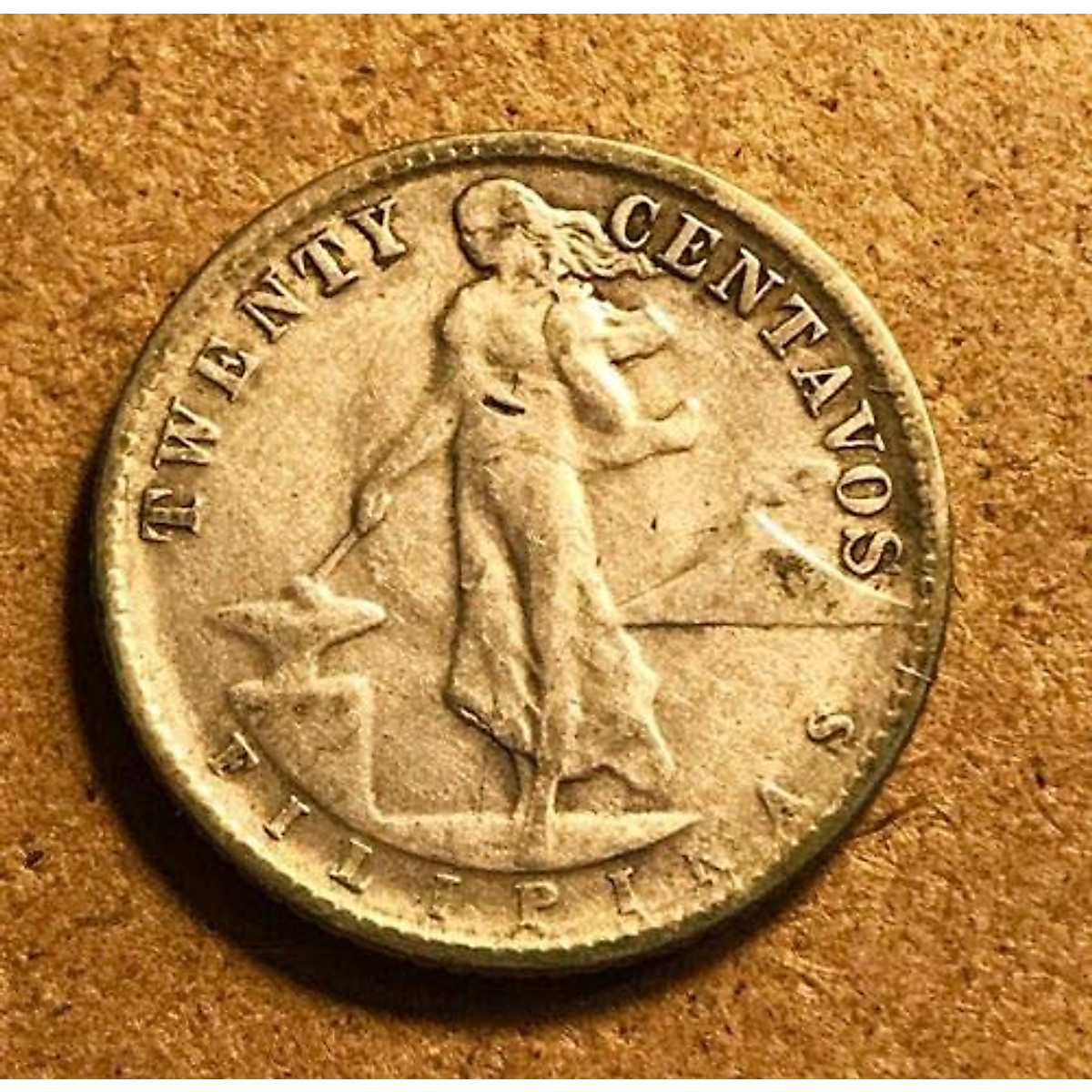 1945 D PHILIPPINES 20 CENTAVOS KM 182