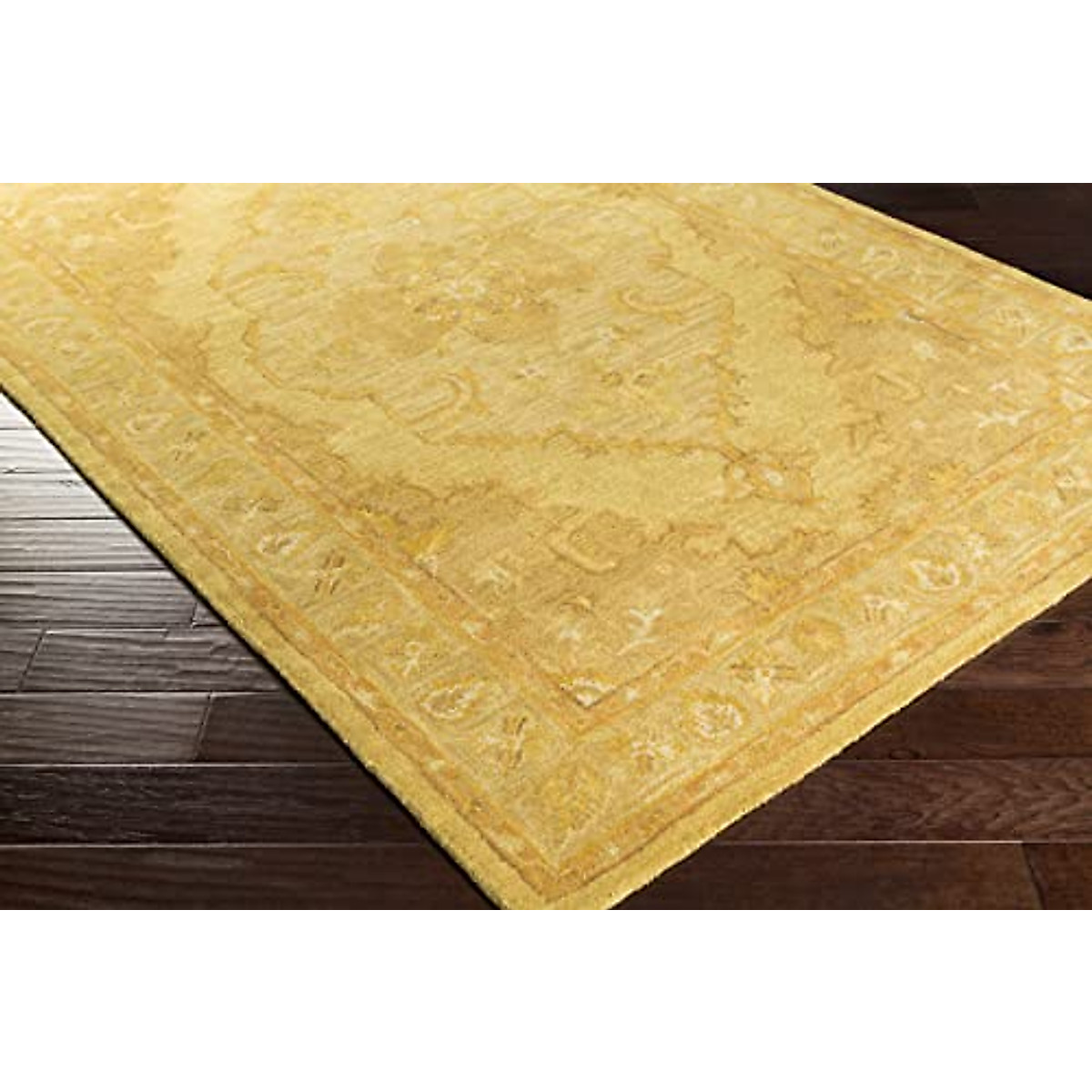Hauteloom Kapowsin Wool Living Room, Bedroom Area Rug - Updated Traditional - Brown, Red - 6' x 9'