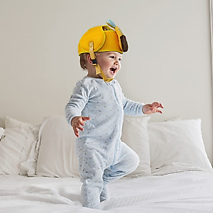 Entyle Baby Safety Helmet, Infant Toddler Adjustable Protective Hat, Head Protector for Crawling walking, Soft Headguard Infant Head Cushion for Learning to Climb and Walk (Yellow Deer)