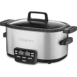 Cuisinart MSC-600 3-In-1 Cook Central 6-Quart Multi-Cooker: Slow Cooker, Brown/Saute, Steamer