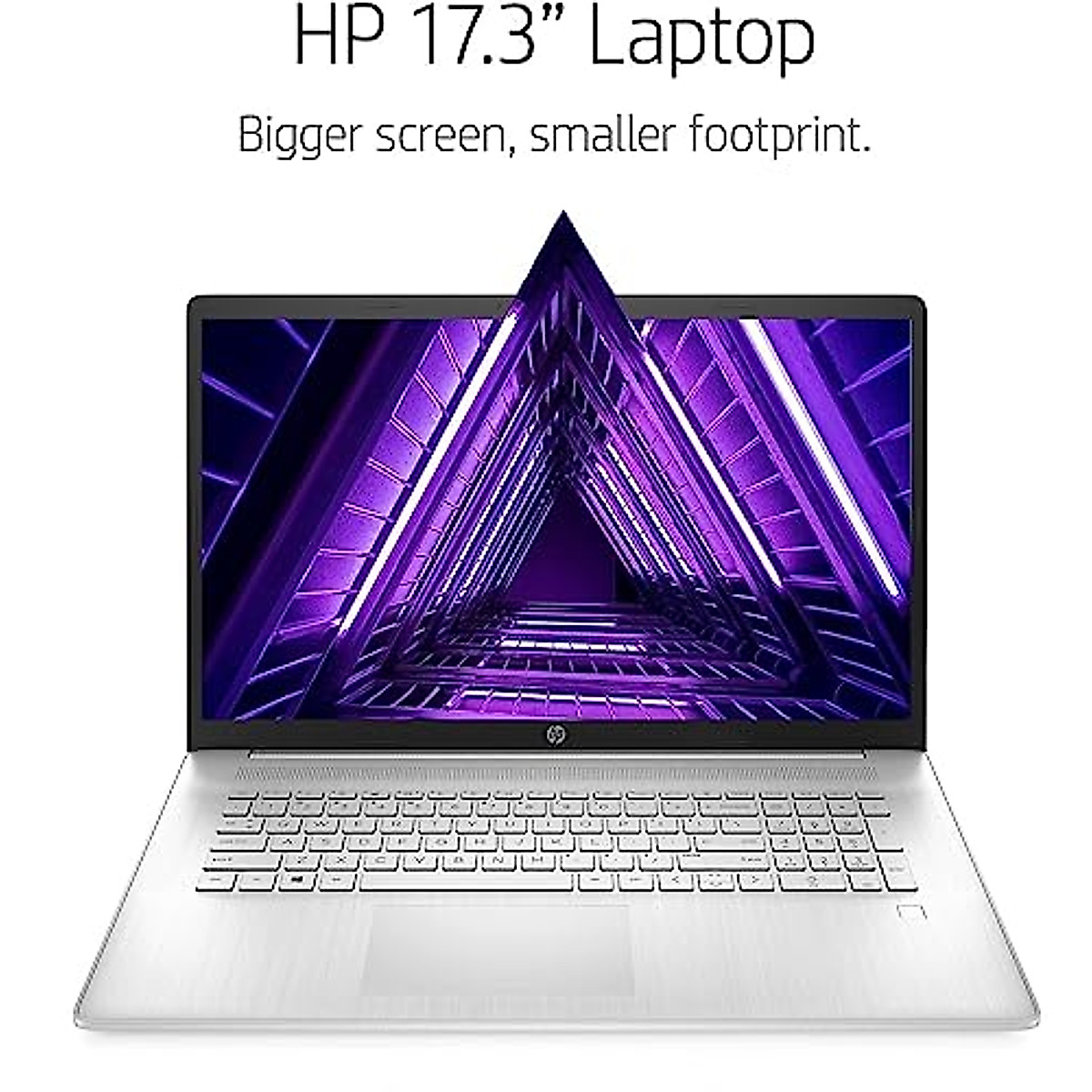 HP 17" HD+ Touchscreen Laptop, AMD Ryzen 3 5300U Processor,16GB RAM, 1TB PCIe SSD, Wi-Fi 6, Backlit Keyboard, Fingerprint Reader, HDMI, Webcam, Bluetooth, Windows 11, Natural Silver
