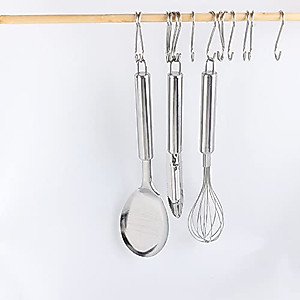 10pcs Stainless Steel S Shaped Clasps Hooks Kitchen Household Hanger Storage Holders Organizer Hooks & Rails Home Tools