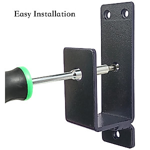 2x4 Door Barricade Brackets. Upgrade Door Barricade Security Bar Provide Our Home Under The Safety Environment. Door Metal Bar Bracket for Your Home, Garages, Basements, Sheds, Warehouses, Backyards.