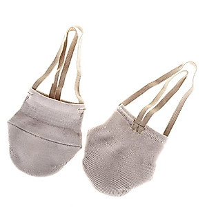 Half Toe Shoe Sole Sock, Knitted Cotton for Ballet & Ballerina Dancers, Rhythmic Gymnastic Competition, Yoga, Jazz, Pilates, Barre, and Lyrical Turn Pirouette Contemporary Dance (M)