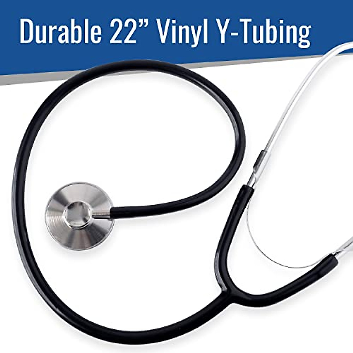 MABIS Spectrum Series Lightweight Nurse Stethoscope, Blue, 30 Inch