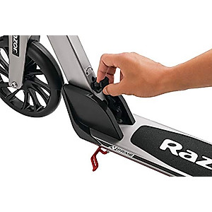 Razor A5 Prime Kick Scooter for Kids Ages 8+ - Extra-Large Deck, 8" Urethane Wheels, Anodized Aluminum Frame, Anti-Rattle Technology, For Riders Up to 220 lbs