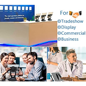 MAX SMART Large Tablet POS Stand, Rotating Commercial Tablet Stand, Swivel Base for Retail Kiosk Register Office Showcase Cashier and Business