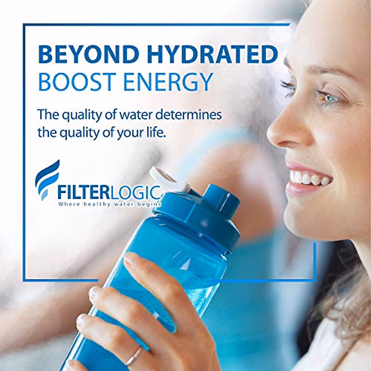 FilterLogic NSF Certified Pitcher Water Filter, Replacement for Brita® Classic 35557, OB03, Mavea® 107007, Replacement for Brita® Pitchers Grand, Lake, Capri, Wave and More (Pack of 6)