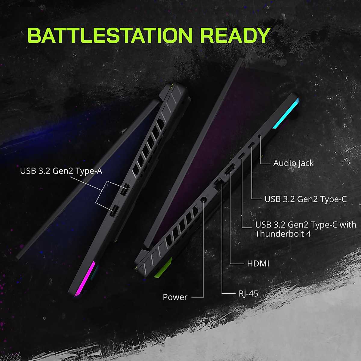 asus ROG Strix G16 16'' WUXGA 165Hz Gaming Laptop, Intel Core i7-13650HX, NVIDIA GeForce RTX 4060, 64GB DDR5 RAM, 4TB SSD, RGB 4zone Backlit Keyboard, Win 11Pro, Gray, 32GB Hotface USB Card