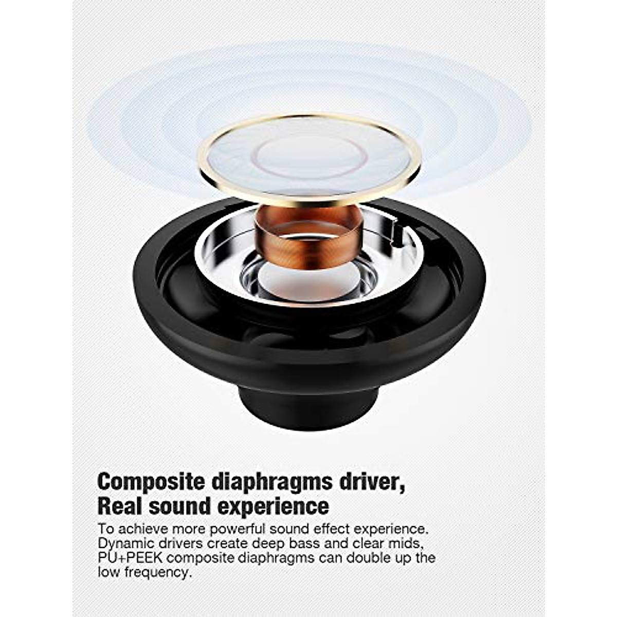 Otium Bluetooth Earbuds Wireless Headphones Bluetooth Headphones, Sports Earbuds, IPX7 Waterproof Stereo Earphones for Gym Running 15 Hours Playtime Sound Isolation Headsets