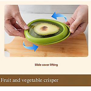 PYNASA 4 Pack Silicone Fruit and Vegetable Storage Containers Box for Fridge, Keep Fresh, Anti-oxidation, Ideal for Veggie, Onion, Garlic, Lemon, Tomato, Avocado, Refrigerator