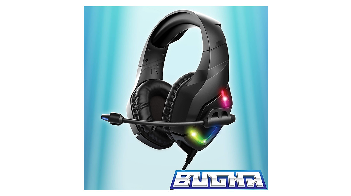 Bugha LED Gaming Headset with Microphone & Color Change Lights