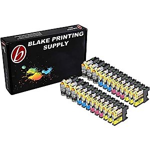 24 Pack Compatible with Brother LC101 , LC103 6 Black, 6 Cyan, 6 Magenta, 6 Yellow for use with Brother DCP-J152W, MFC-J245, MFC-J285DW, MFC-J4310DW, MFC-J4410DW, MFC-J450DW, MFC-J4510DW, MFC-J4610DW, MFC-J470DW, MFC-J4710DW, MFC-J475DW, MFC-J650DW, MFC-J