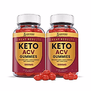 Justified Laboratories (2 Pack) Great Results Keto ACV Gummies 1000MG with Pomegranate Juice Beet Root B12 120 Gummys