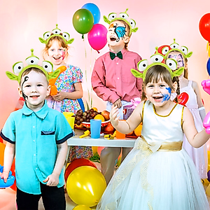 Oufegm Alien Headband Three-eyed Headband for Kids Toy Monster Story Plush Headwear Hat Accessories for Party Costume Accessories Halloween Costumes