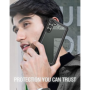 Poetic Guardian Samsung Galaxy S23+ Plus 5G Case, 6.7" (2023) - Mil-Grade, Screen Protector Compatible, Rugged Shockproof, Black/Clear